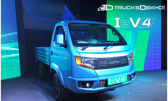 Switch Mobility Unveils IeV 3 and IeV 4 Electric Trucks In India ...