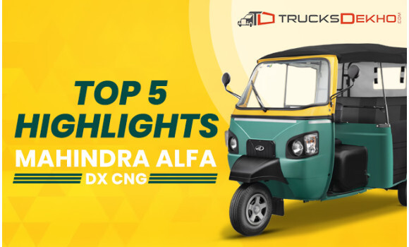 Top 5 Highlights Of Mahindra Alfa DX CNG Three-Wheeler In India ...