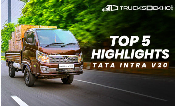 Top 5 Highlights Of Tata Intra V20 Bi-Fuel Truck | Trucks.cardekho.com