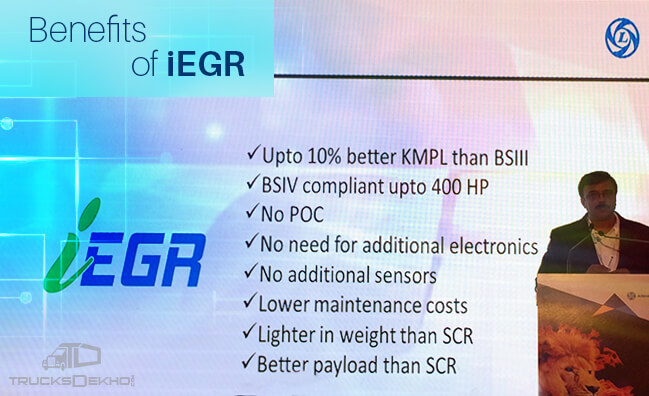 Ashok Leyland showcases New iEGR Technology to combat BS-IV Emission ...