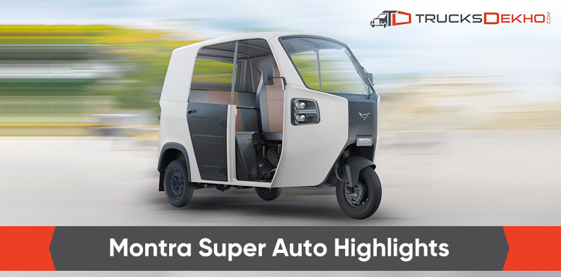 Montra Electric Super Auto: Top Highlights | Trucks.cardekho.com