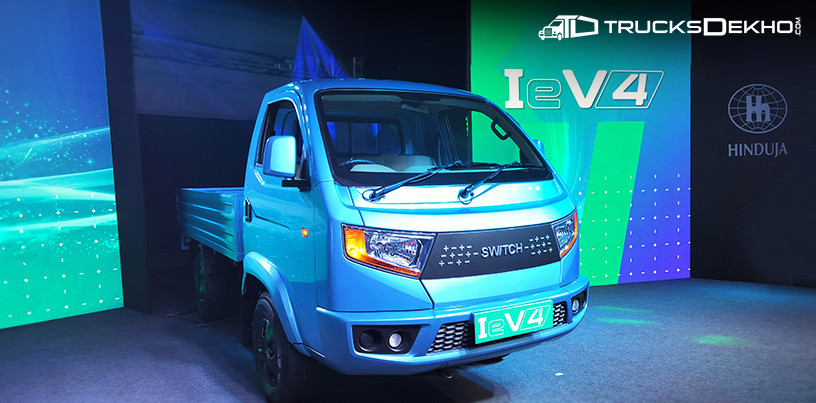 Switch Mobility Unveils IeV 3 and IeV 4 Electric Trucks In India | Trucks.cardekho.com