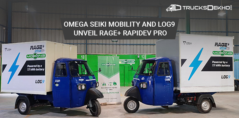 Omega Seiki Mobility and Log9 unveil cargo e-rickshaw- the Rage+ ...