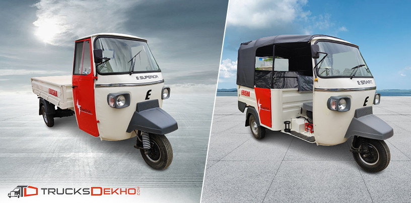 Erisha E Mobility: E-Rickshaw Range Explored | Trucks.cardekho.com